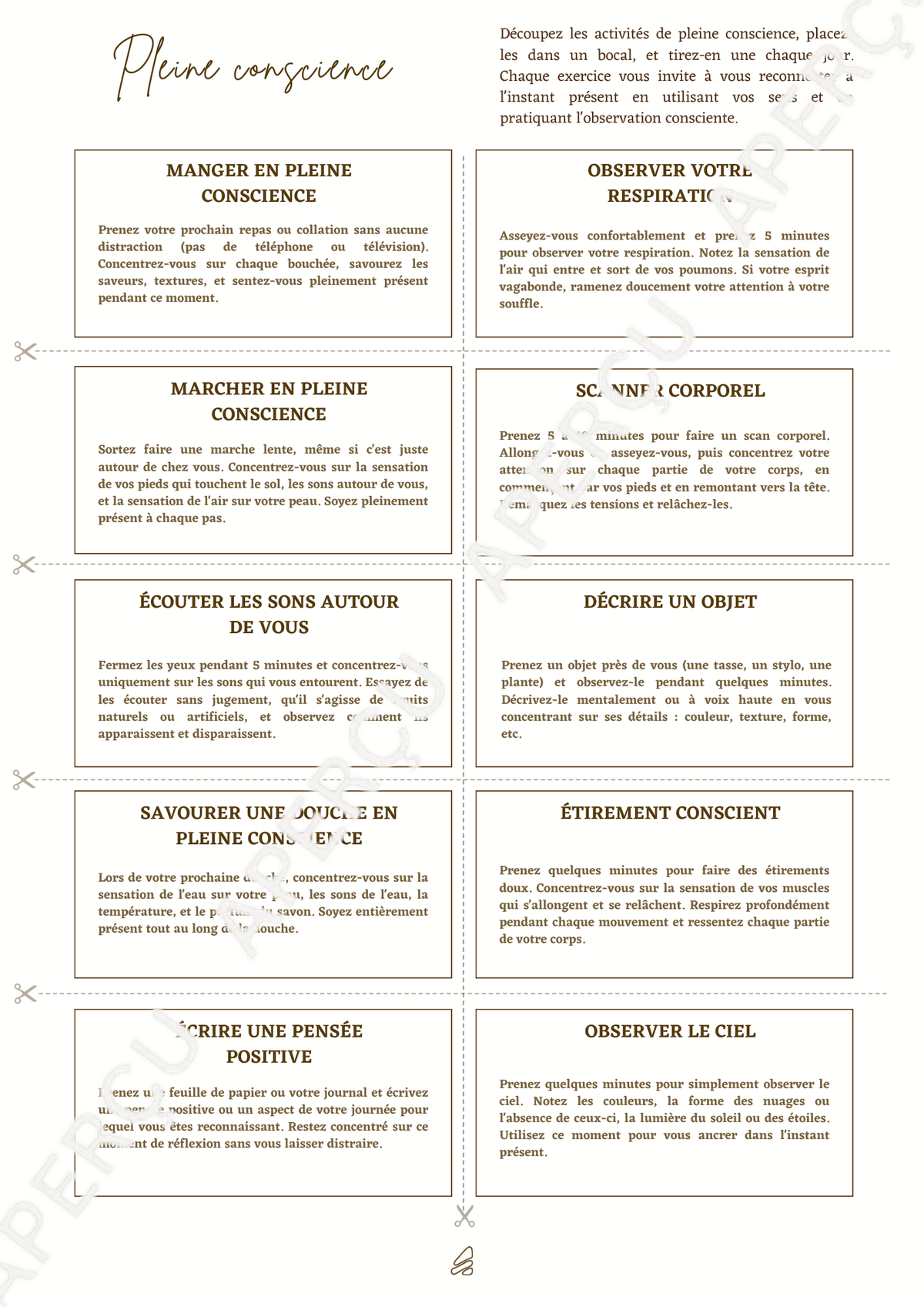 Activité de pleine conscience | Aktup