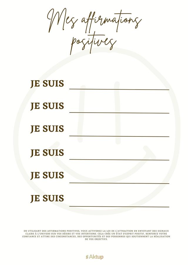 Affirmations positives | Aktup